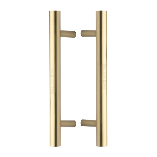 Heritage Brass Back to Back Door Pull Handle Bar Design 305mm Satin ...