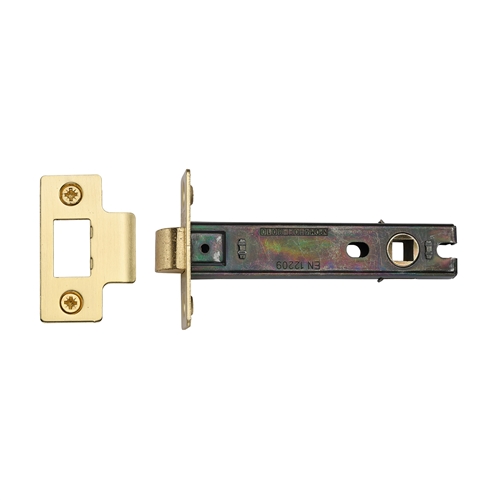 CE Tubular Latch 4" Satin Brass Finish
