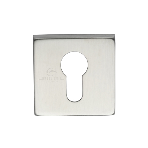 Square Euro Escutcheon Satin Finish