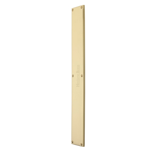 Heritage Brass Fingerplate 500mm Polished Brass finish