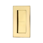 4" Flush Handle Polished Brass