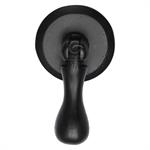 Cabinet Pulls - Cabinet Ring / Drop Pulls - Matt Black Rustic Iron ...