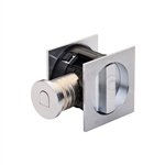 Tubular Lock with Square Privacy Turn & Release Satin Chrome