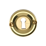 Heritage Brass Open Keyhole Round Polished Brass finish