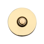 Round Bell Push - Polished Brass