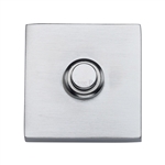 Heritage Brass Bell Push 3" x 1" Satin Chrome finish