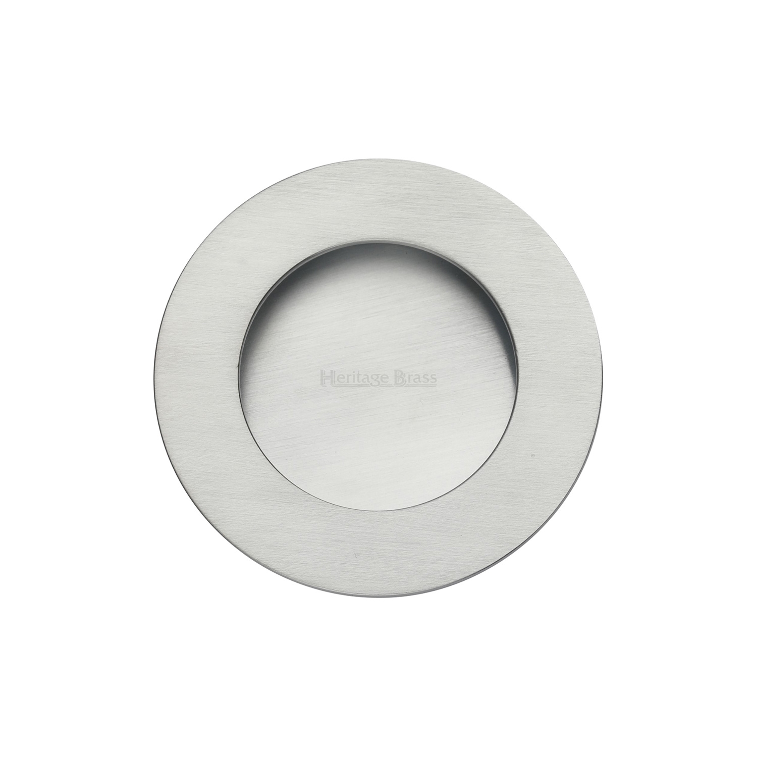 Round Flush Pull - C1835 - Satin Chrome