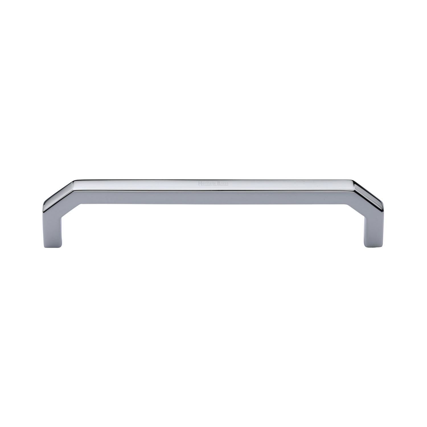 Hex Angular Cabinet Pull Handle in 152 mm - Polished Chrome