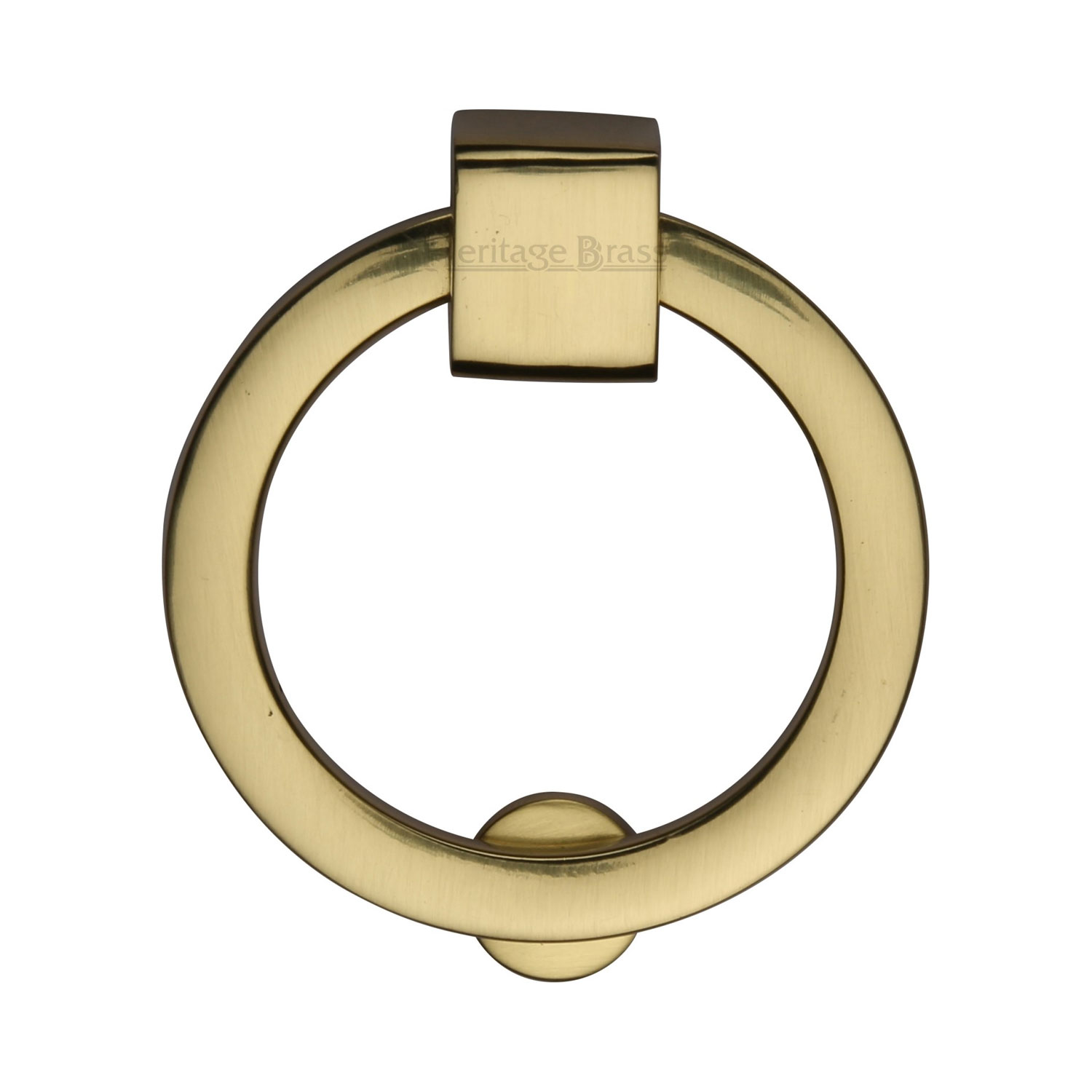 Round Cabinet Drop Pull - Polished Brass