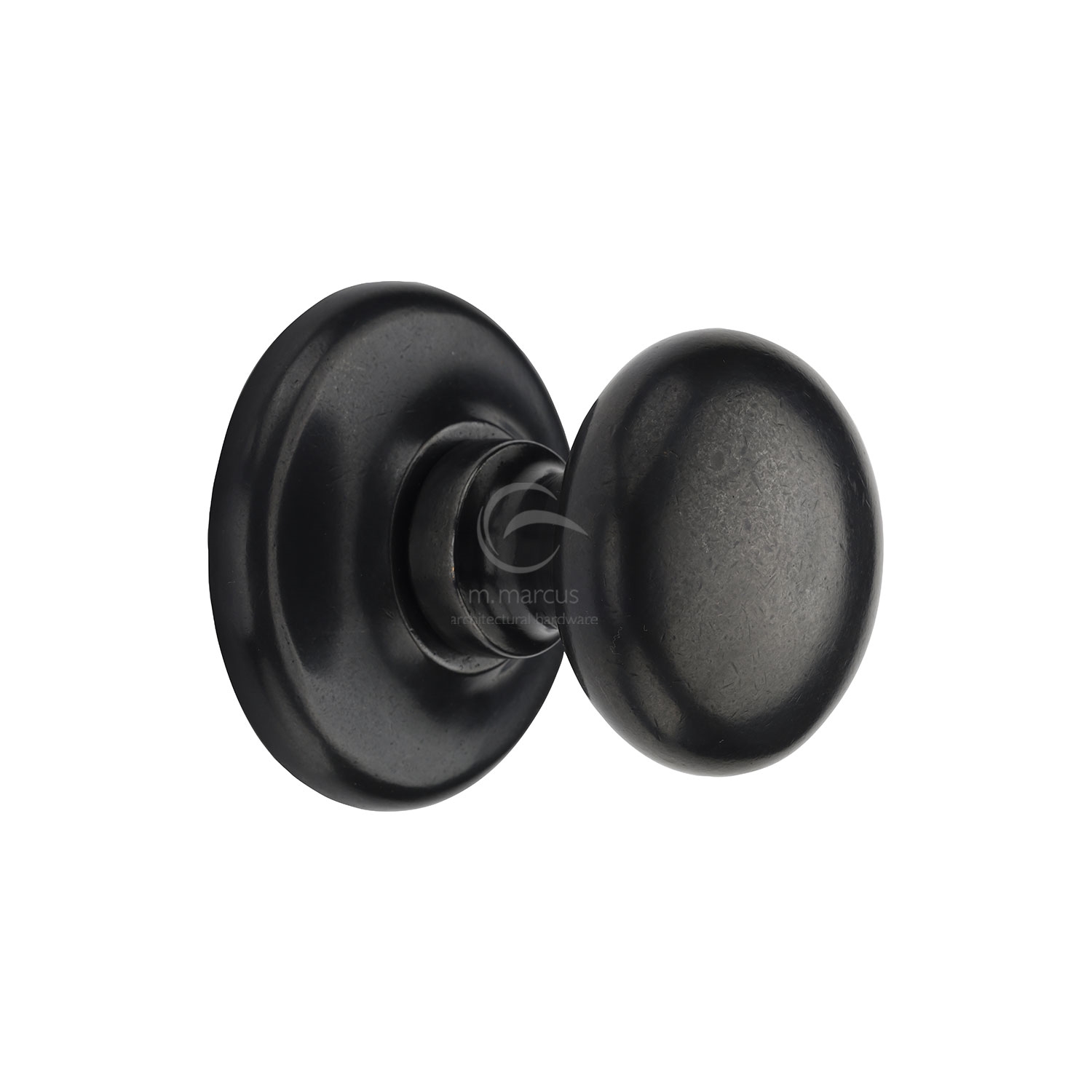 Rustic Bronze Round Centre Door Knob 3" - Rustic Dark Bronze