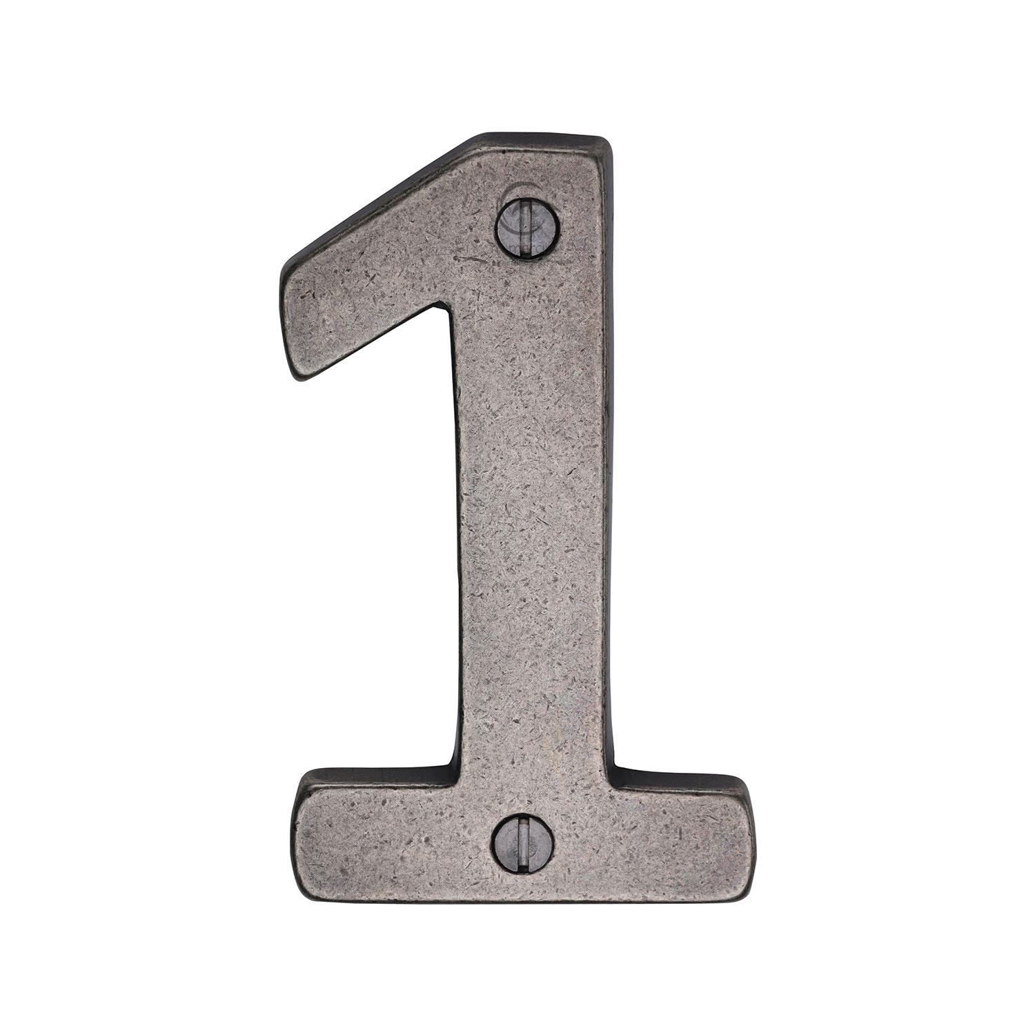 Rustic Bronze Numeral 0 Screw Fixing 76mm (3") - Rustic Pewter