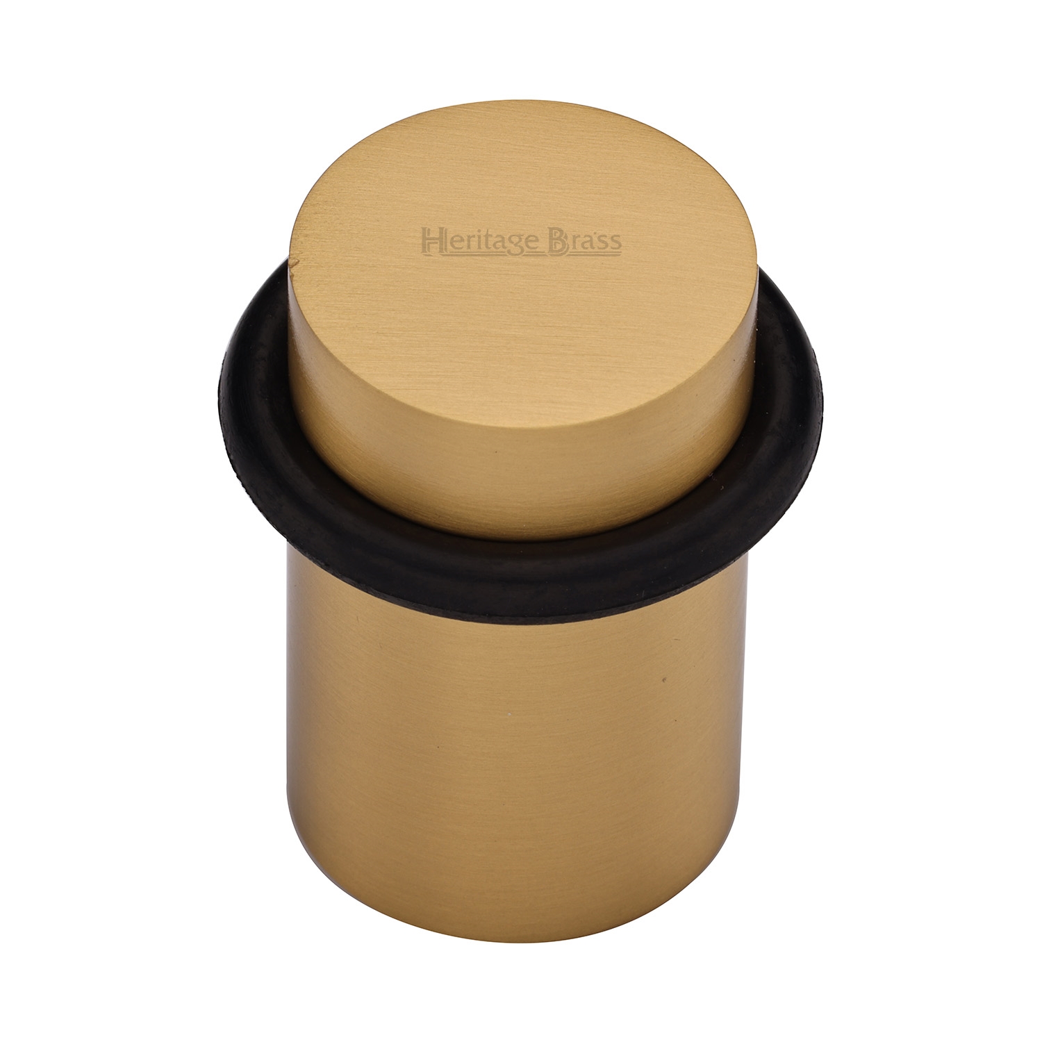 Heritage Brass Round Door Stop - Satin Brass