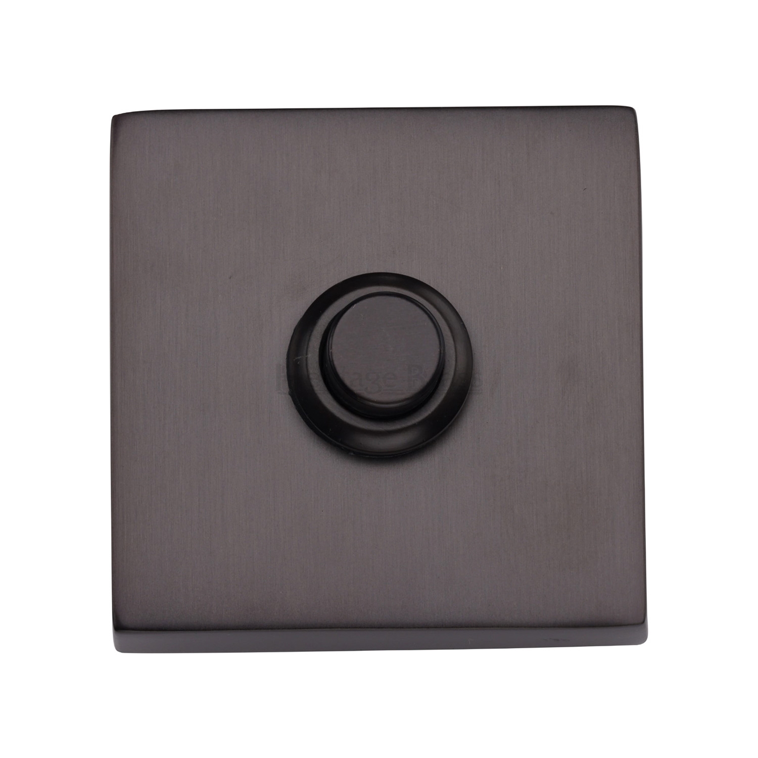 Square Bell Push - Matt Bronze
