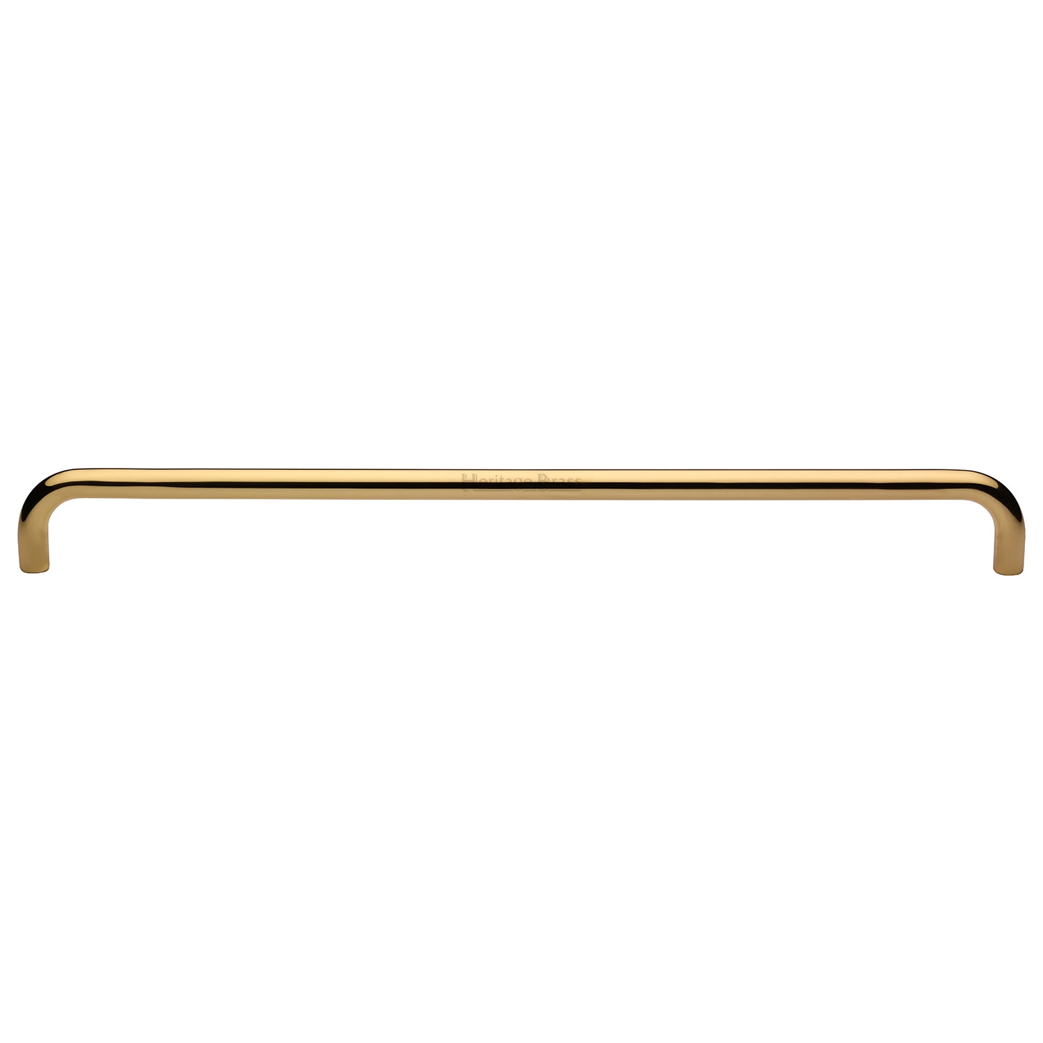 Heritage Brass Door Pull Handle Tubular Design in 600 mm - Polished Brass