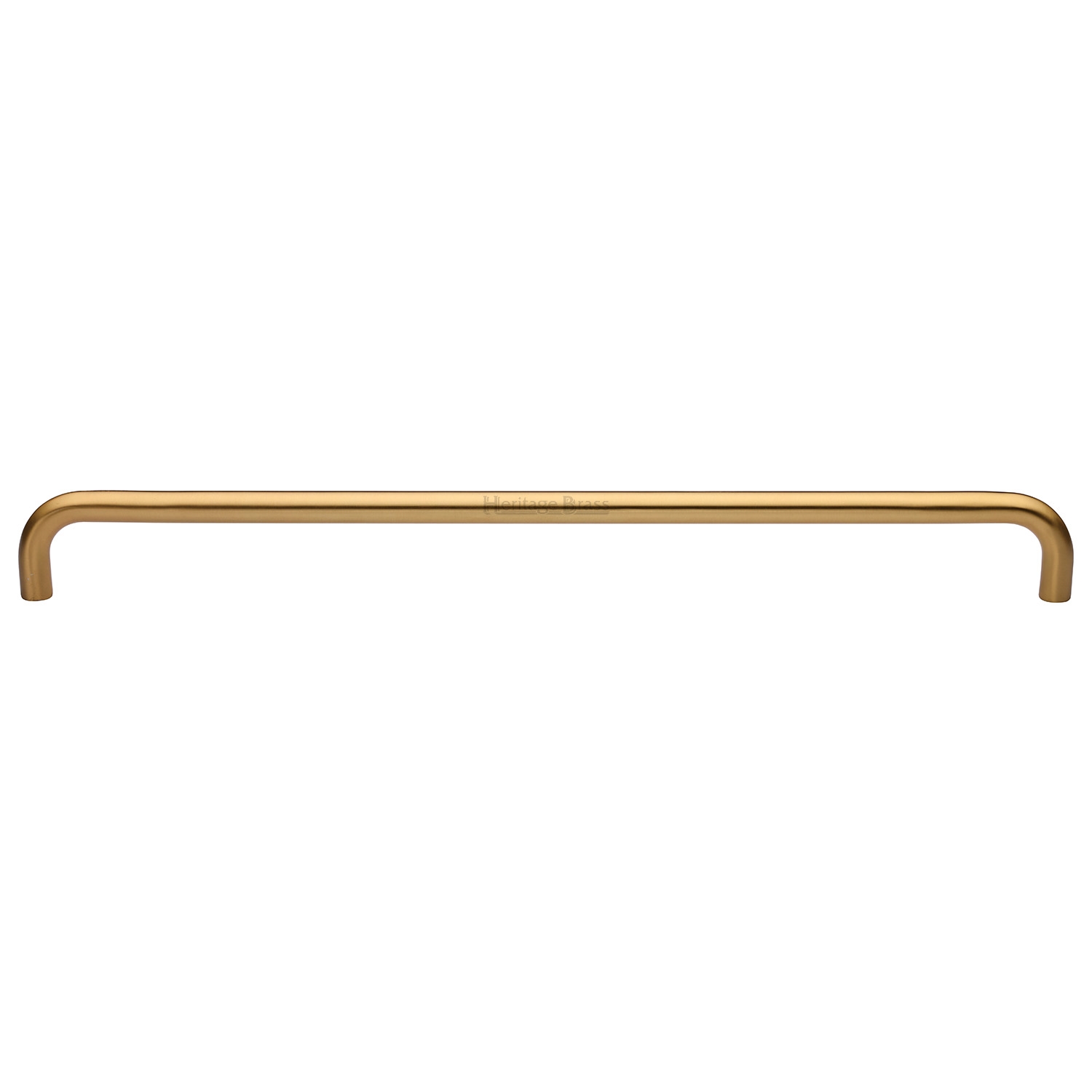 Heritage Brass Door Pull Handle Tubular Design in 600 mm - Satin Brass