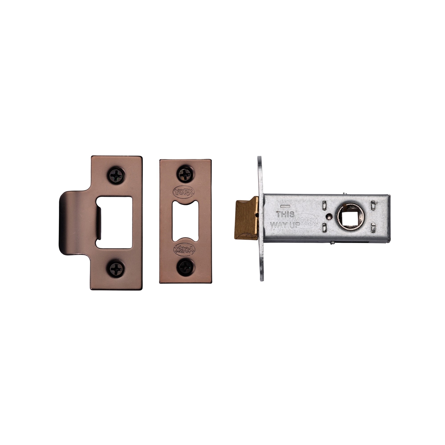 York Architectural Tubular Latch 2 1/2" Matt Bronze Finish